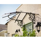 Palram - Canopia Lily Victorian Acrylic Door Awning, 6' W x 4' D x 2' H ...