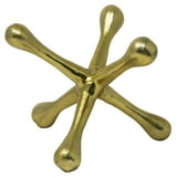 Sagebrook Home Gold Metal Jacks Sculpture 8", Novelty, Aluminum, Glam ...