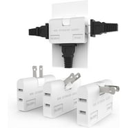 Projectpak 3-Way Swivel Wall Tap Outlet Adapter with 180° Rotating Plug ...