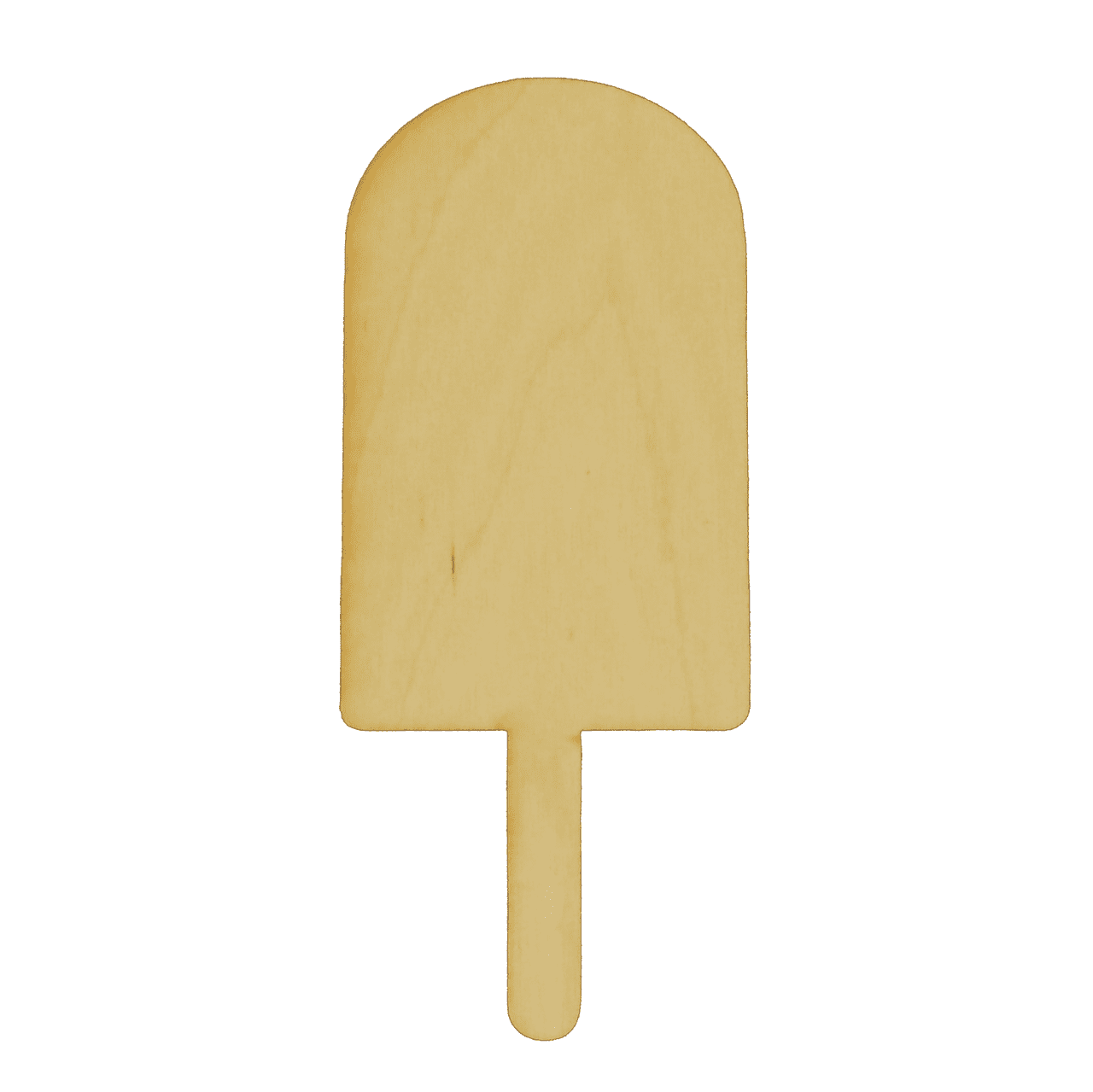 Unfinished Popsicle Wood Cutout (1/8" Thickness, Jumbo 7.25" x 18 ...