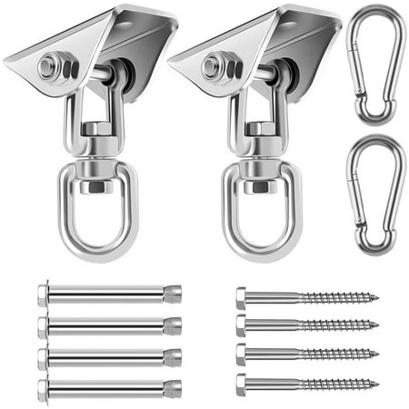 Heavy Duty Ceiling Hook with Stainless Steel 360° Rotation 4 Fixing ...