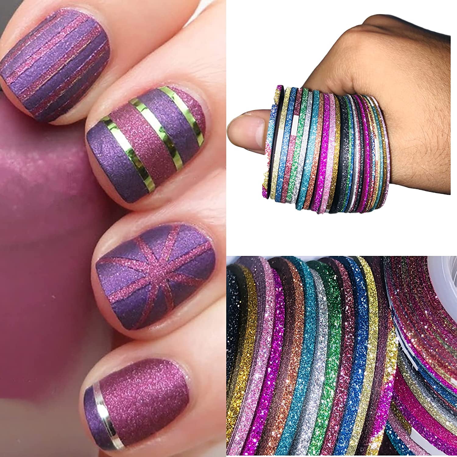 Easy Nail Art With Tape
