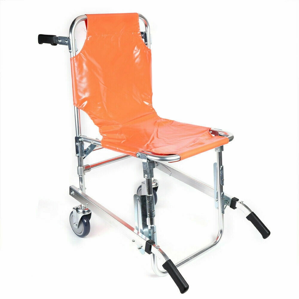 350LB Foldable Stair Lift Chair with Brake, Portable Medical Stair ...