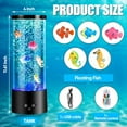 Bubble Fish Lamp Light Sensory, 17 Colors ‎Aquarium Liquid Motion Lamps ...