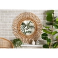 Baxton Studio Bora Modern Bohemian Natural Brown Rattan Accent Wall ...