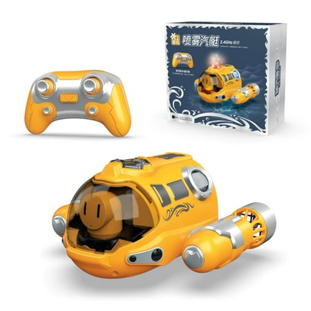AMERTEER Jet-Propelled RC Boat w/ LED Light for Kids and Adults Self ...