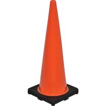 Global Industrial 36" Reflective Traffic Cone, 10 lbs., Solid Orange ...