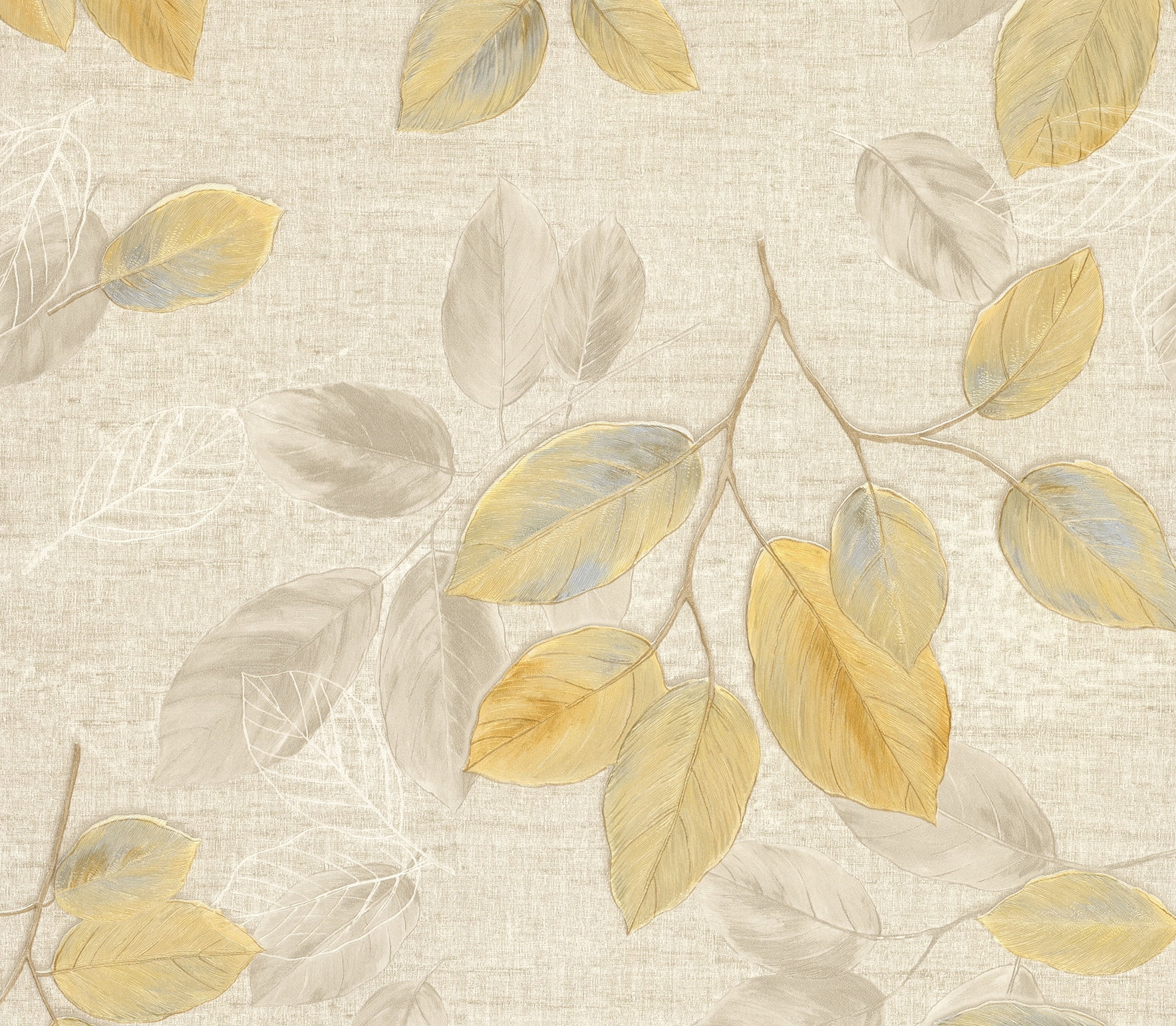 Advantage Dorado Beige Leaf Toss Wallpaper - Walmart.com