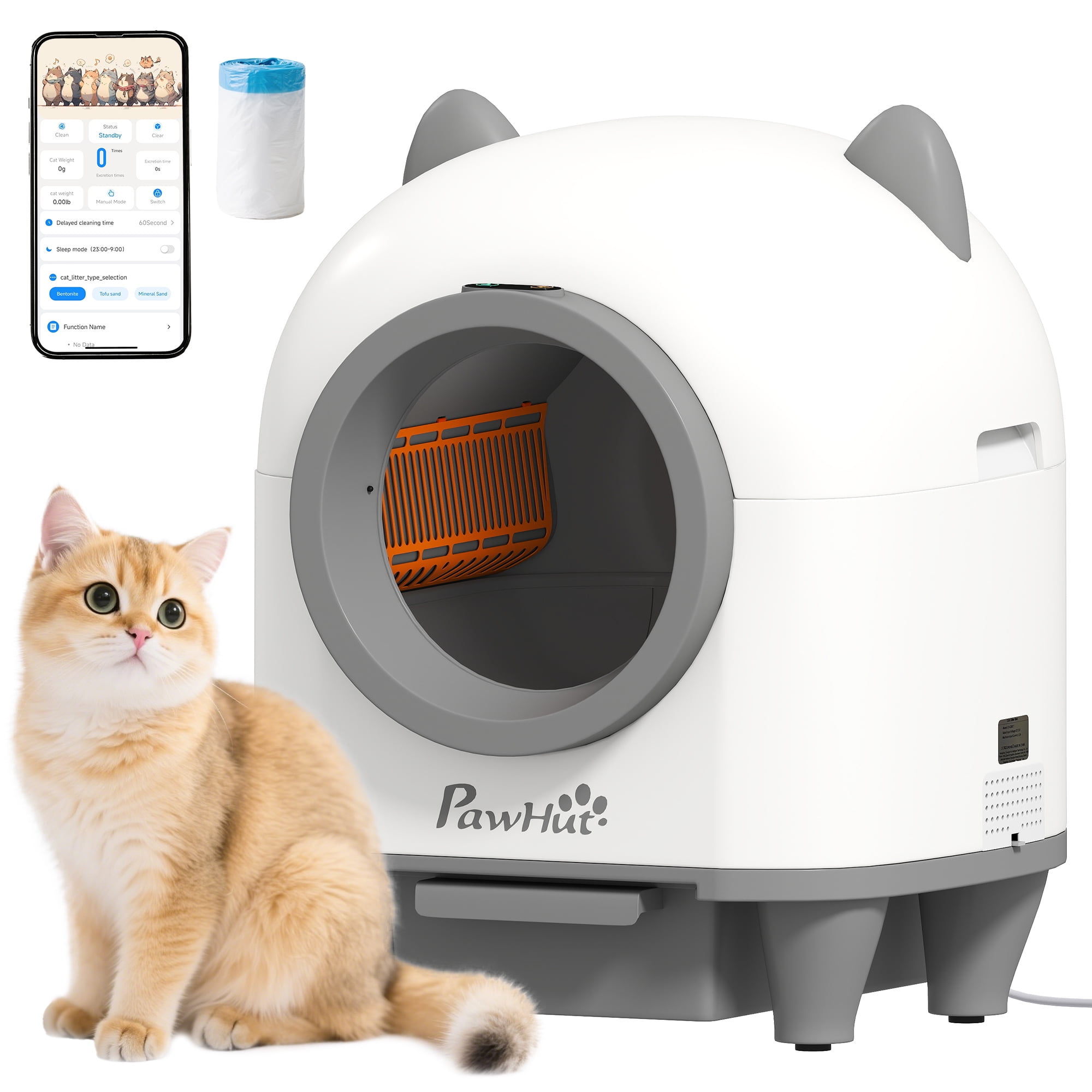 Click here for Pawhut Automatic Cat Litter Box  Self Cleaning Lit... prices