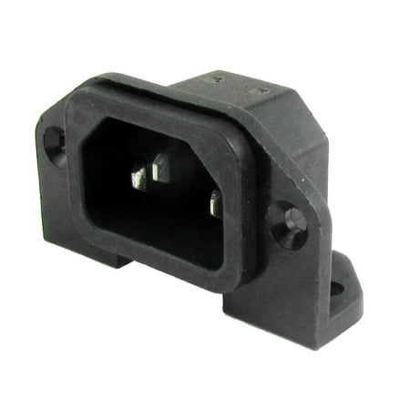 3P 250V 10A IEC 320 C14 Plug Panel Mount Power Inlet Socket Adapter ...