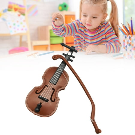 Plastic Dollhouse Mini Violin Crafts Miniatures DIY Dollhouse Violin ...