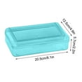 Double Layer Large Capacity Pencil Case, Plastic Clear Boxes with Snap ...