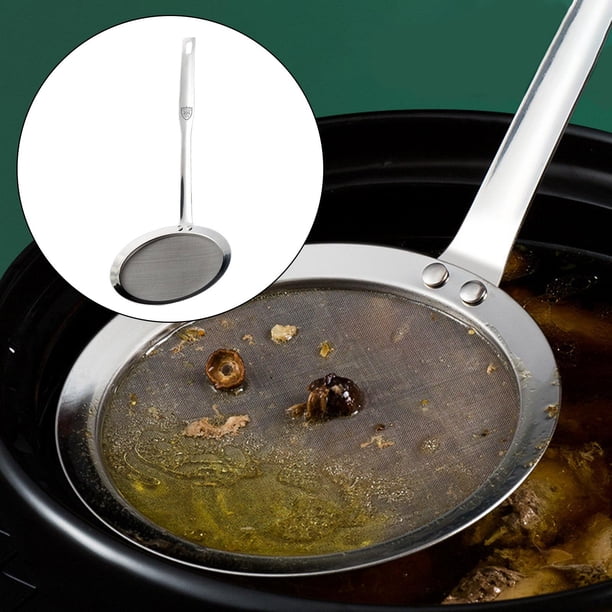 Hot Pot Skimmer Cooking Strainer Flat Strainer 80 Mesh for Flour Frying ...