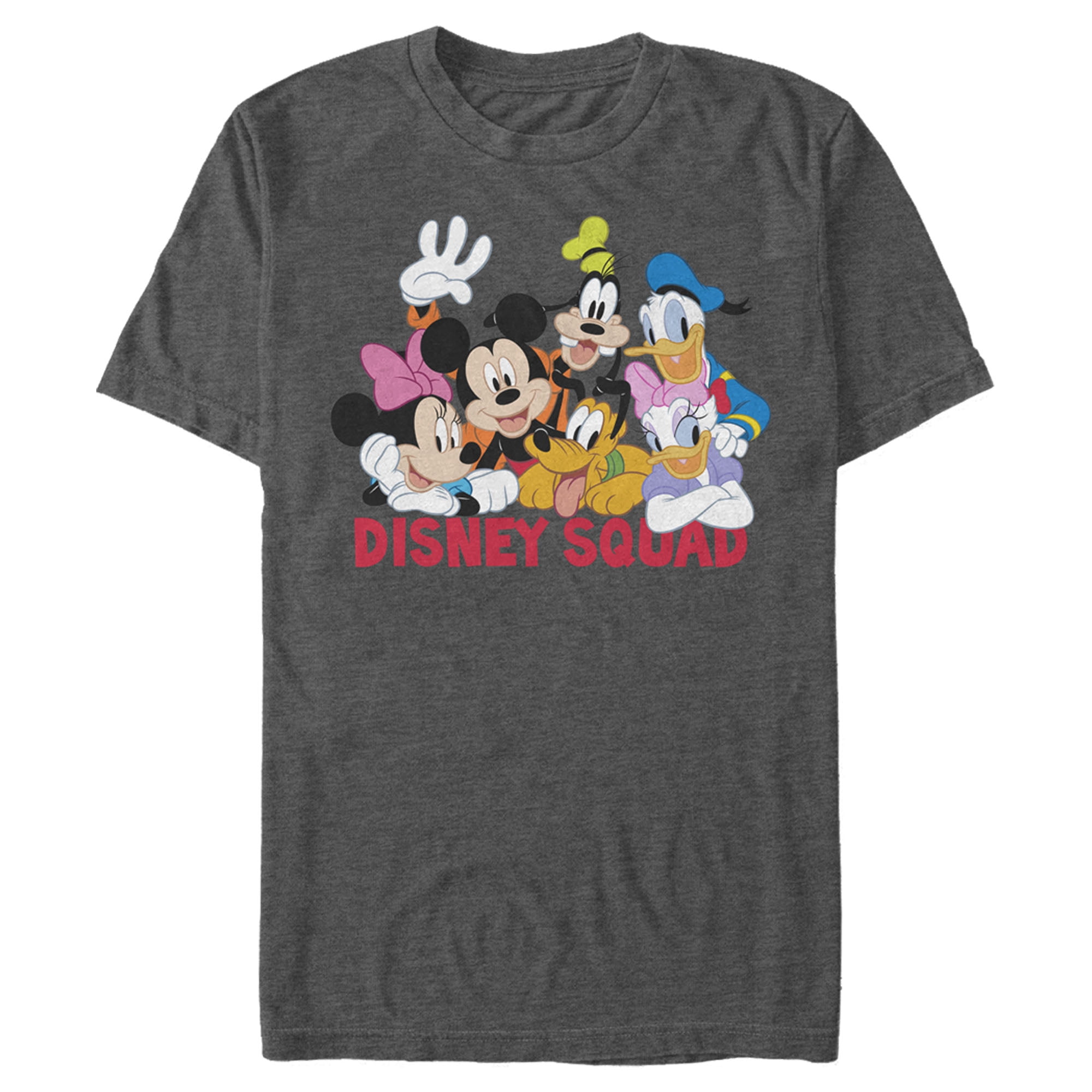 Men's Mickey & Friends Disney Squad Group Shot Graphic Tee Charcoal ...