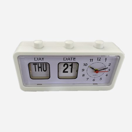 Manual Jump Calendar Alarm Clock,Desk Table Alarm Clock Jump Calendar ...