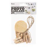 5-ft Clothespin Photo Display Garland: Makes 1 - Walmart.com