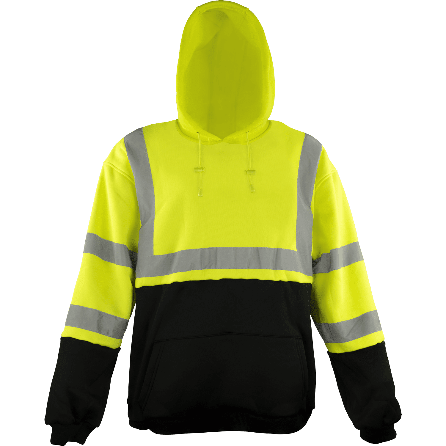 Ironwear 6300 Hi-Visibility Reflective Hooded Sweatshirt with Black ...
