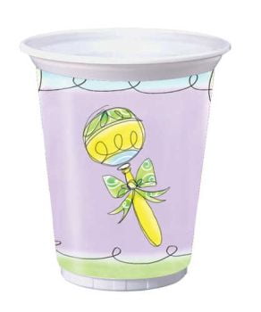 Bottles and Booties 16oz Plastic Cups 8 Per Pack - Walmart.com