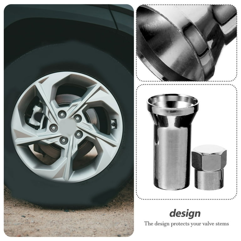 1 Set Tire Valve Stem Caps Valve Stem Sleeve Caps Kit Truck Wheel Tire Valve Caps