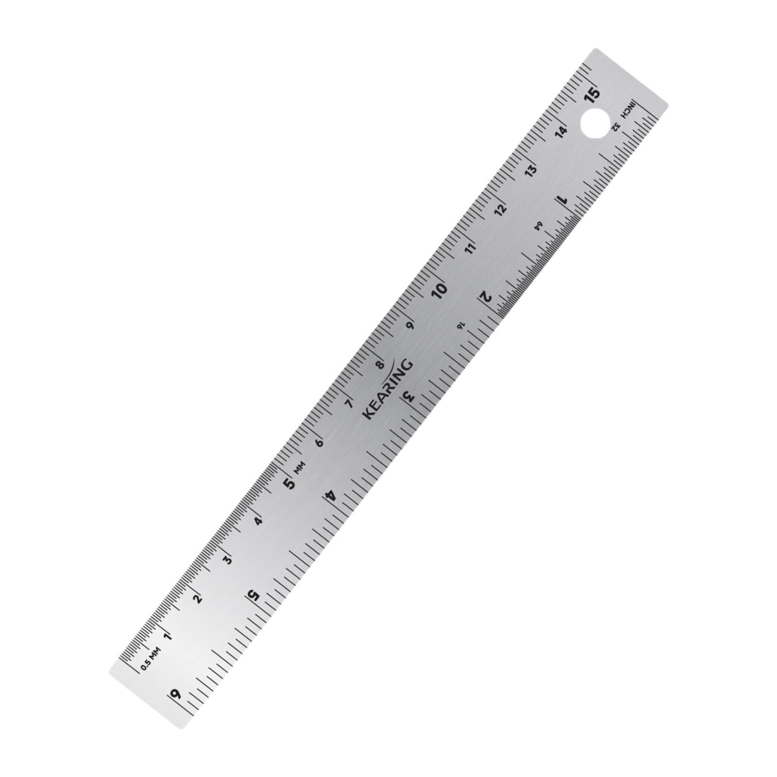 Regla de metal de acero inoxidable Regla de madera de la regla de la ...