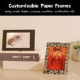 200 Pack Standing Paper Picture Frames 4x6, Cardboard Photo Frame with ...