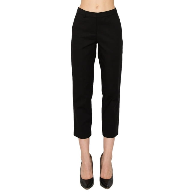 PAPERBRANCH Women's Work Dress Pants - Slim Cropped Modern Slacks ...