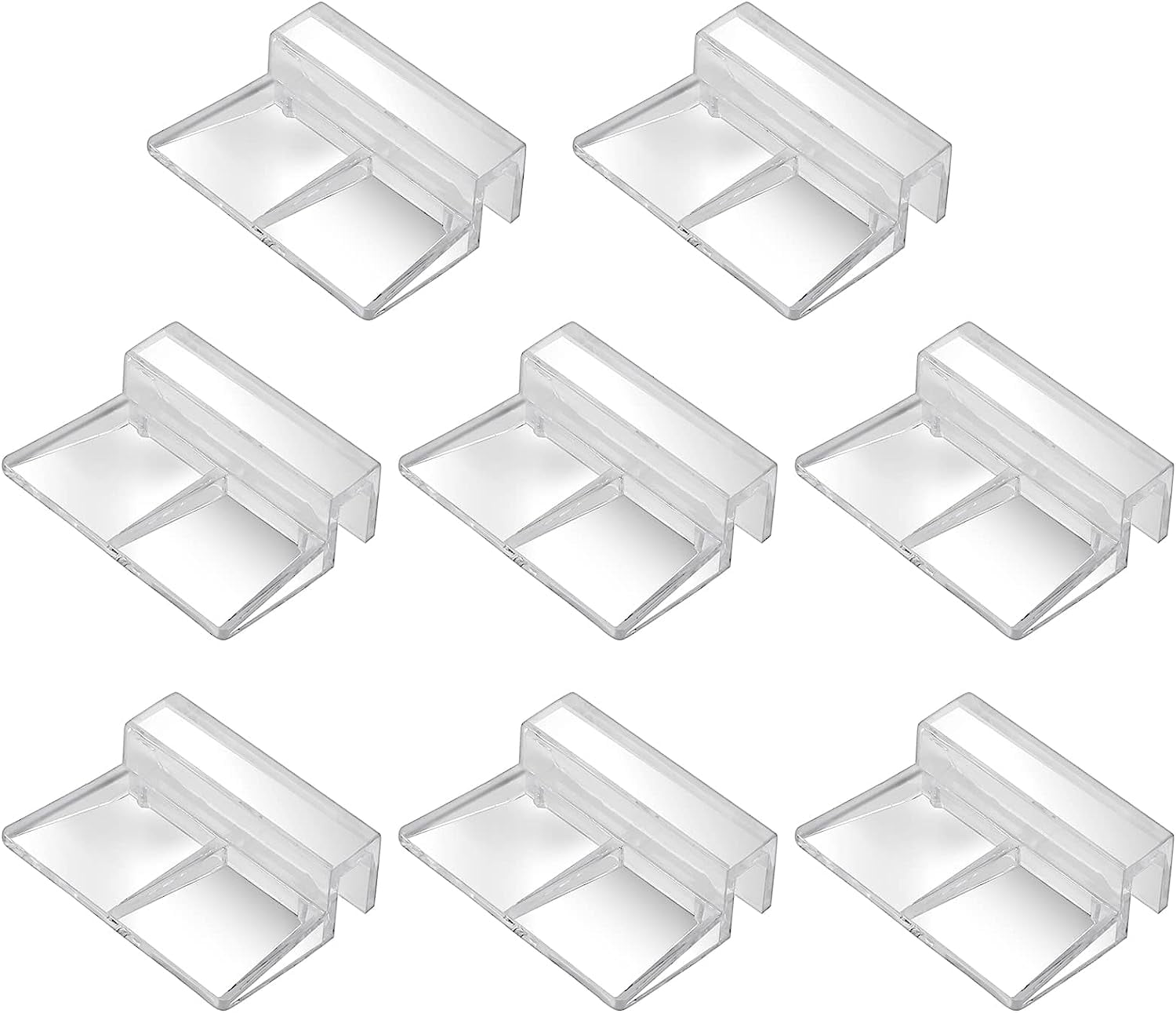 8 mm Fish Tanks Glass Cover Clip, 8 Pieces Aquariums Lid Support ...