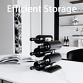 Black Wine Rack Countertop, Modern Metal Wine Rack for Inside Cabinet ...