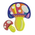 Threadart Machine Embroidery Designs - Bright Mushrooms (1) - Walmart.com