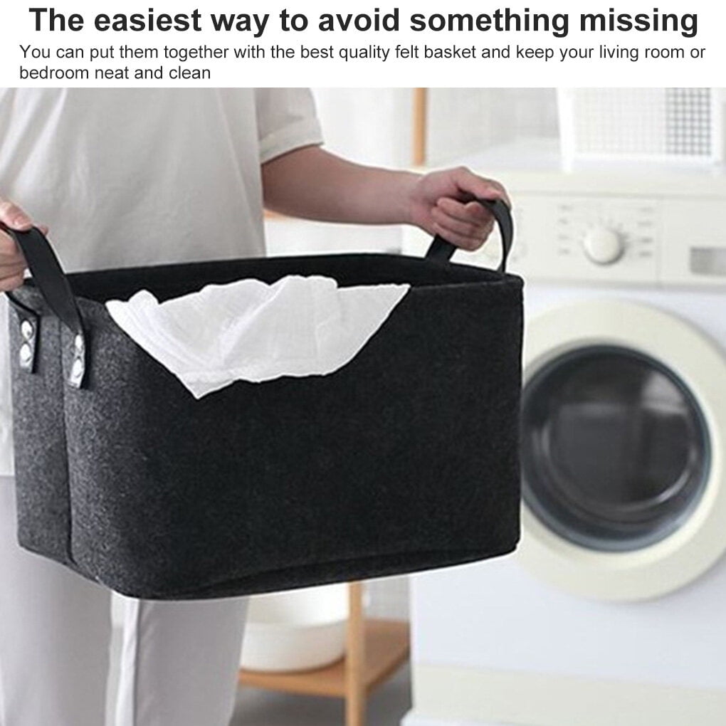 Click here for Pitrice 2 Pieces Organizer Bag Felt Portable Baske... prices