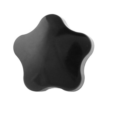 M10 Threaded Plastic Star Head Clamping Screw on Knob Grip Black ...