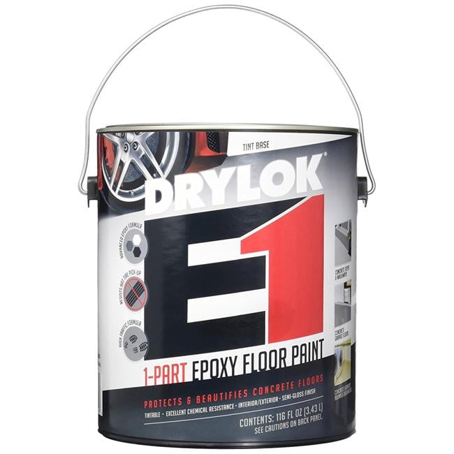 Drylok E1 Semi-Gloss Tint Base Acrylic Epoxy Blend Epoxy Floor Paint 1 ...