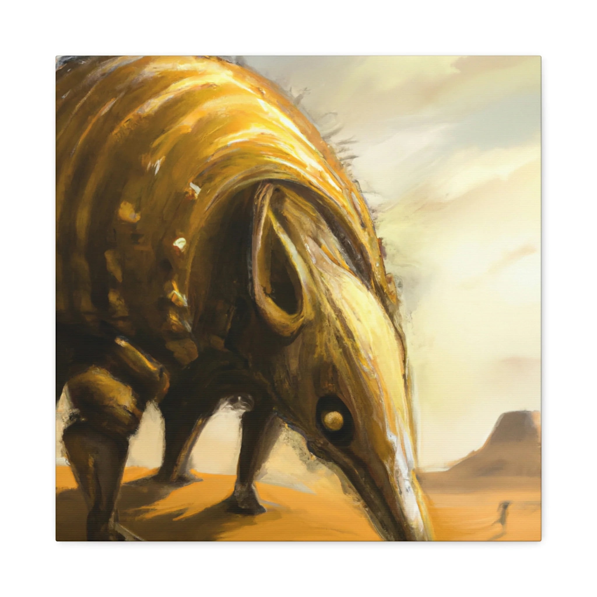 Armadillo in Moonlight - Canvas - Walmart.com