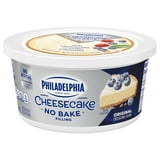 Philadelphia No Bake Original Cheesecake Filling, 24.3 oz Tub - Walmart.com