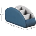 Leather Remote Control Holder,TV Remote Caddy with 5 Compartments ...