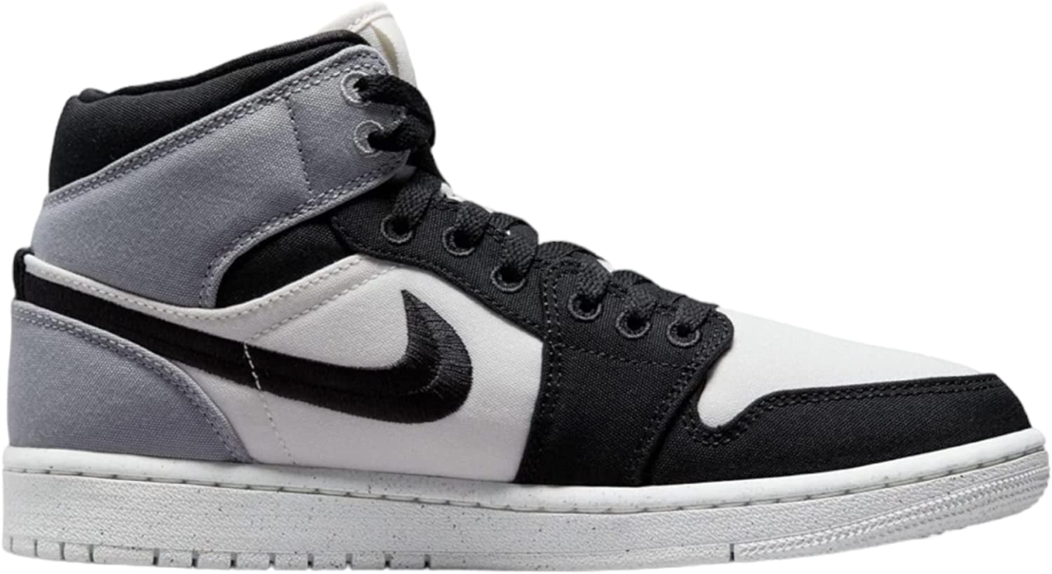 Women's Air Jordan 1 Mid SE Sail/Black-Light Steel Grey (DV0427 100 ...