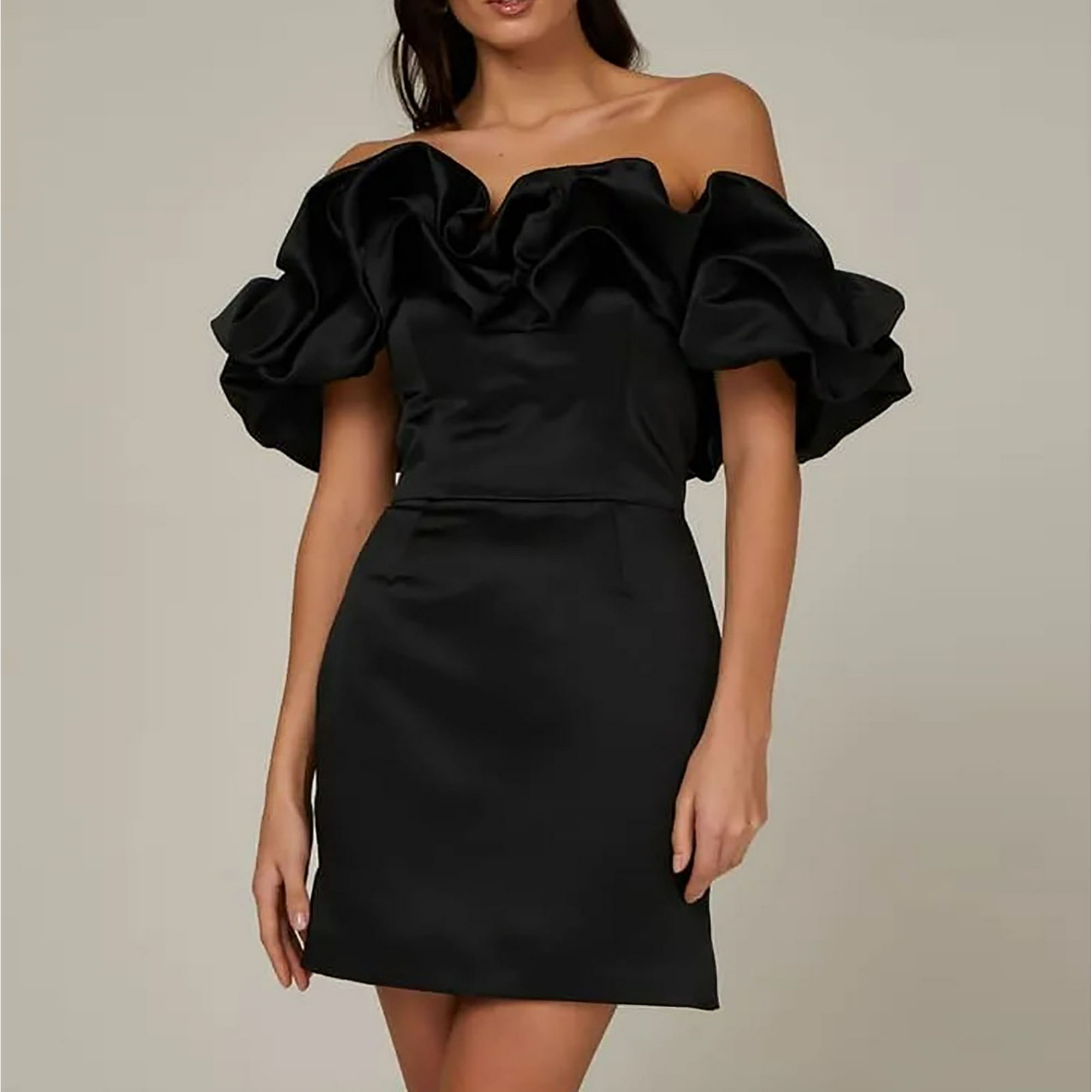 Click here for Nuoqisi Womens Solid Color Strapless Sexy Off-Shou... prices