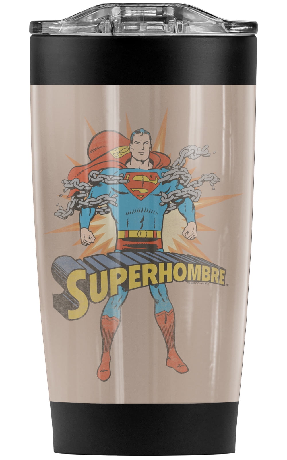 Superman Superhombre Stainless Steel Tumbler 20 oz Coffee Travel Mug ...