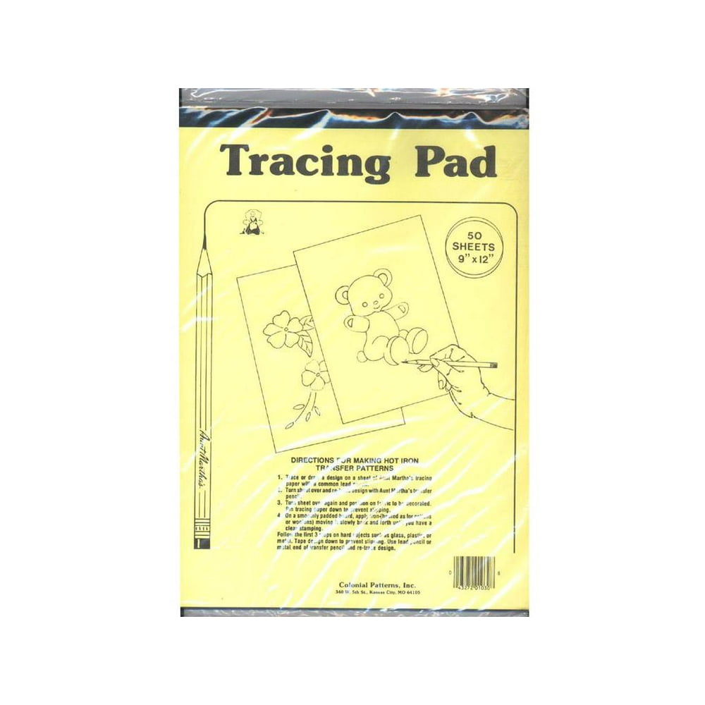 Aunt Martha's Tracing Paper 9x12" 50pc Pad Pkg - Walmart.com - Walmart.com