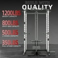Vanswe 1200lb Power Cage Home Gym with LAT Pulldown, Weight Lifting ...