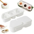 Onigiri Mold, 3 Cavity Triangle Rice Ball Molds, DIY Triangle Sushi ...