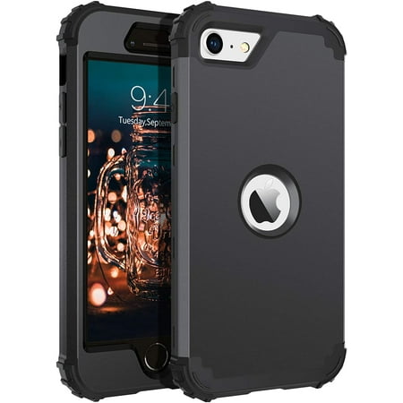 FYBTO iPhone SE 2020 Phone Case, Heavy Duty 3 in 1 Full Body Rugged ...