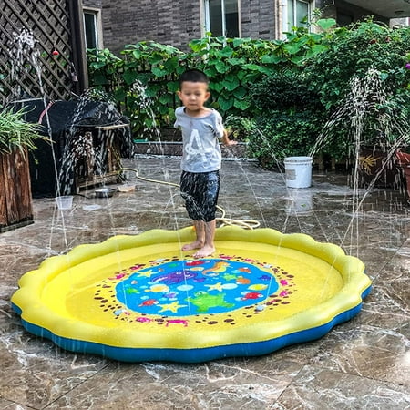 Splash Pad for Kids Toddlers 68 inch Splash Pad Sprinkler 3in 1 Baby ...
