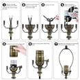 YJYASX-Lamp Rewire Kit,Make a Lamp or Repair Kit,3-Way Lamp Socket with ...
