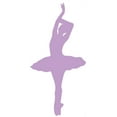Ballet Silhouette Lavender Wall Decal by Wallmonkeys Peel and Stick ...