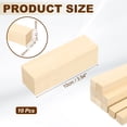 Uxcell 1-3/16 Inch Dowel Rods Wood Sticks, 10 Pcs 4 Inch Long Square ...