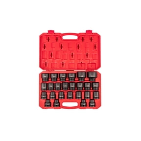 Stark USA 1" Drive 21PC Deep Impact Jumbo Socket Set, 6 Point SAE, 1-5/ ...