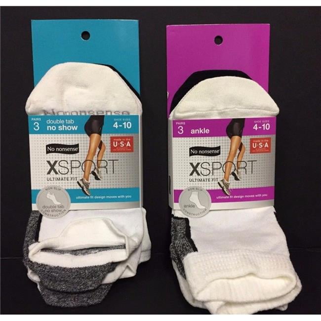 Kayser Roth 45052796 No Nonsense X Sport Ultimate Fit Socks, Assorted ...
