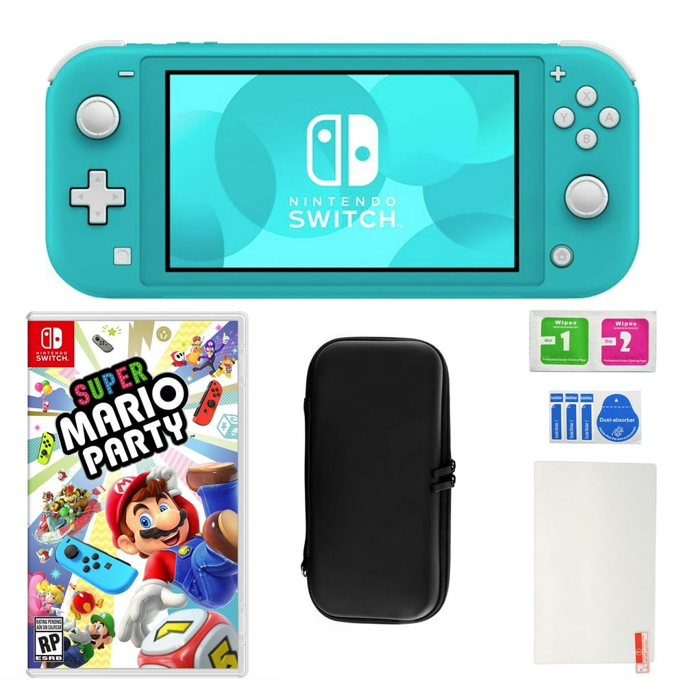 Nintendo Switch Lite in Turquoise with Mario Party and Accessories ...