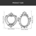 BESTYASH 2Pcs Vintage Plated Silver Picture Frames Small Photo Display ...